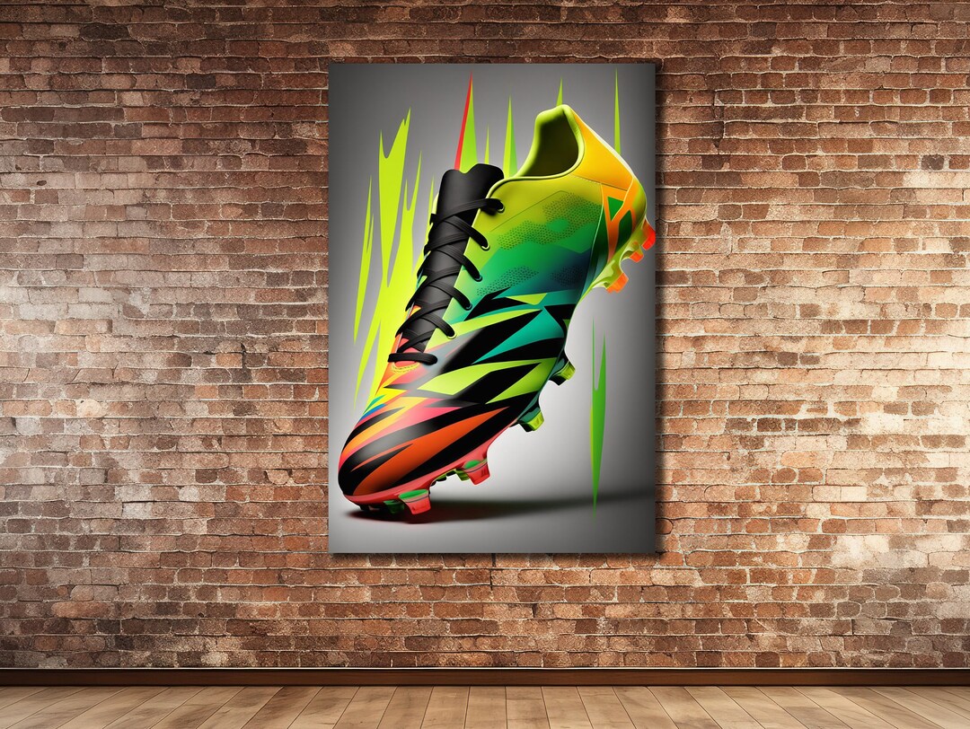 Soccer Boots Wall Art, Soccer Boots Canvas Print, Graffiti Soccer Boots ...