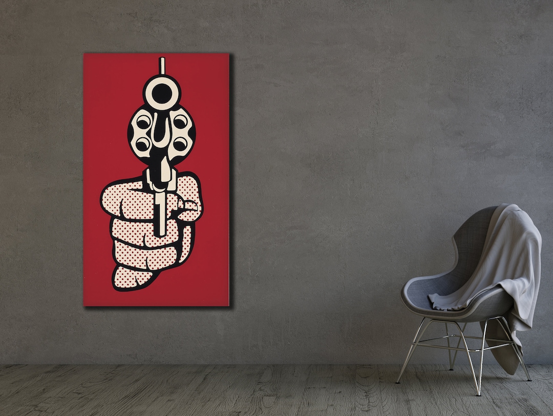 Revolver by Roy Lichtenstein Wall Art, Pop Art Wall Decor, Abstract ...