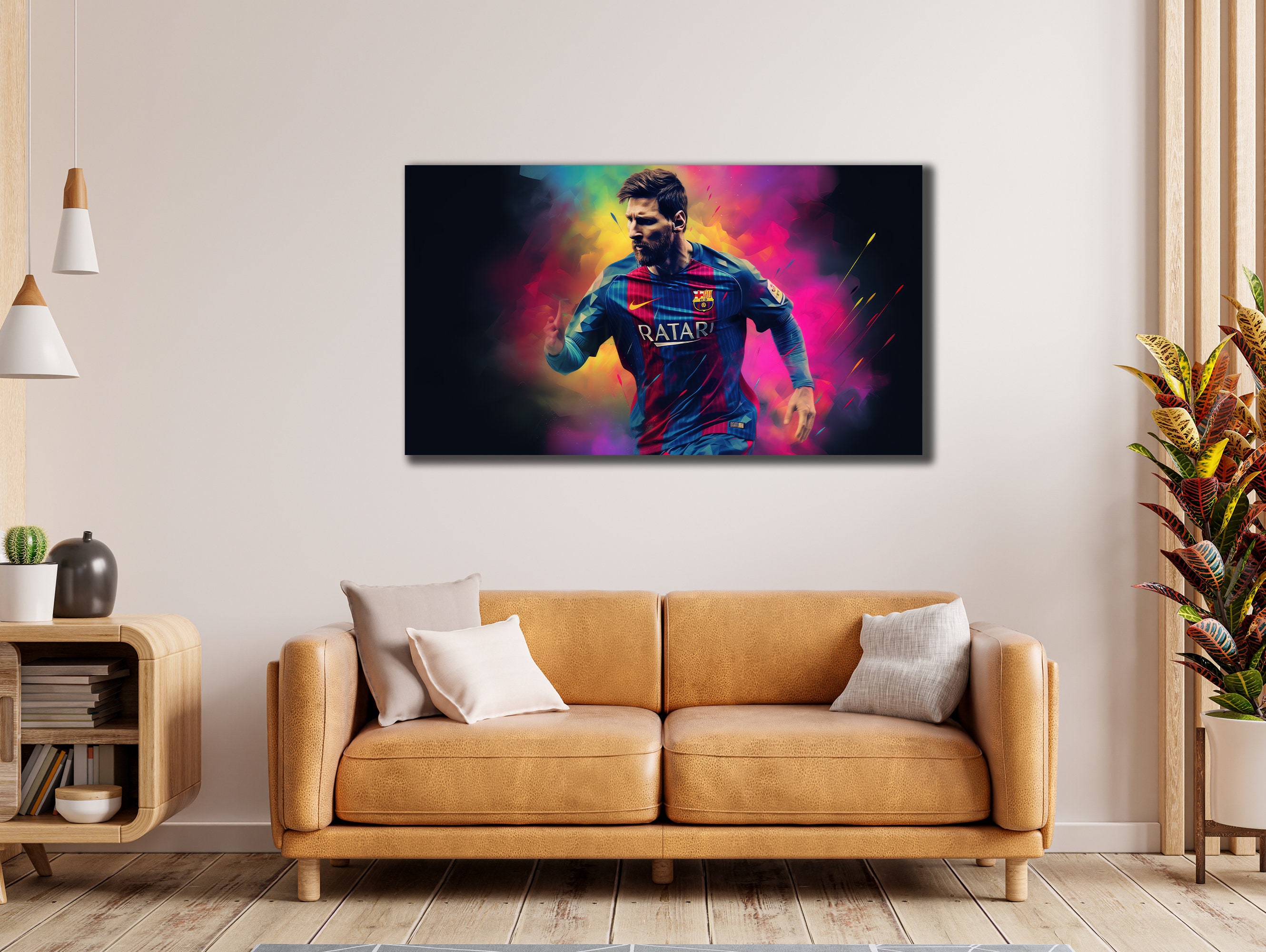 Lionel Messi Canvas Print, Lionel Messi Poster, Lionel Messi Canvas ...