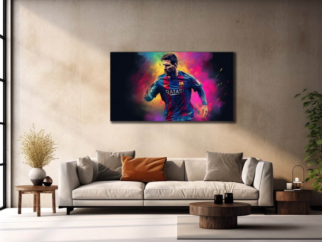Lionel Messi Canvas Print, Lionel Messi Poster, Lionel Messi Canvas ...