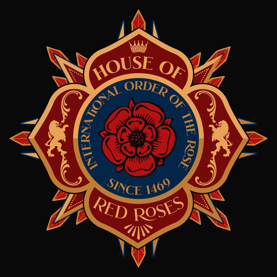 House of Roses Logo, Family Crest Coat of Arms, Heraldry - Etsy