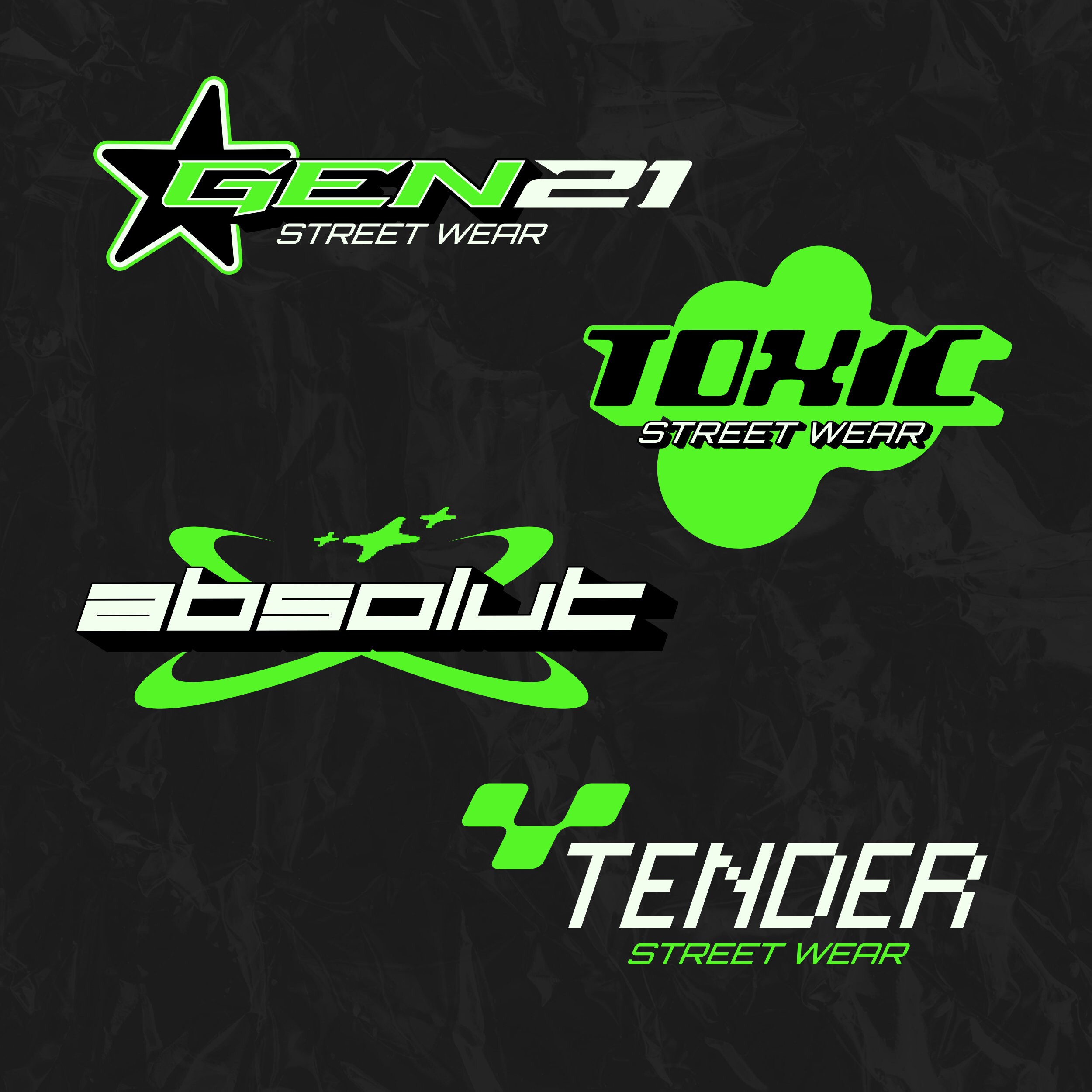 Custom Digital Y2K Logo, Neon Green Y2k, Y2k Streetwear, 2000s - Etsy