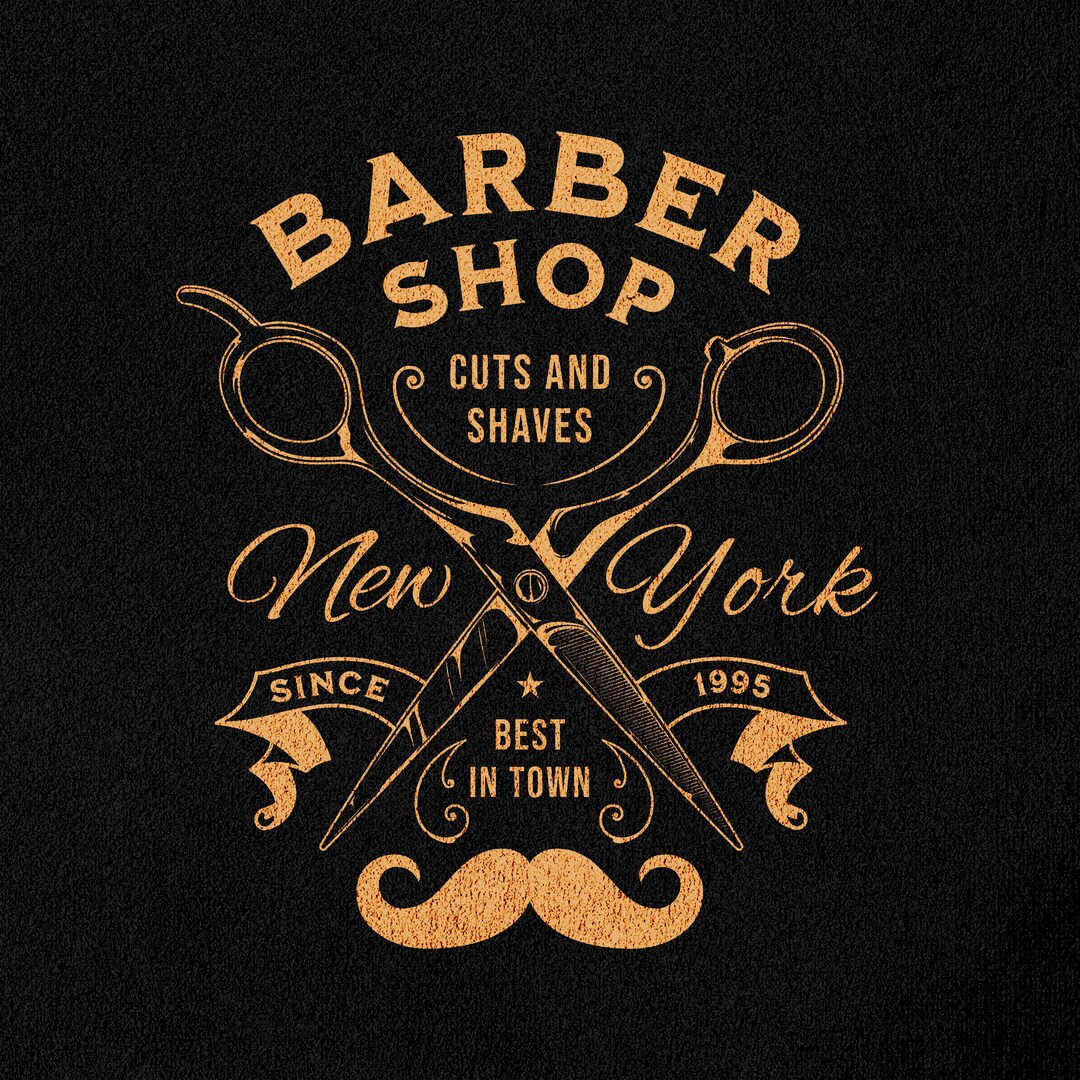 Barber Logo - Barbershop Logo - Business Logo Design - Victorian Logo ...