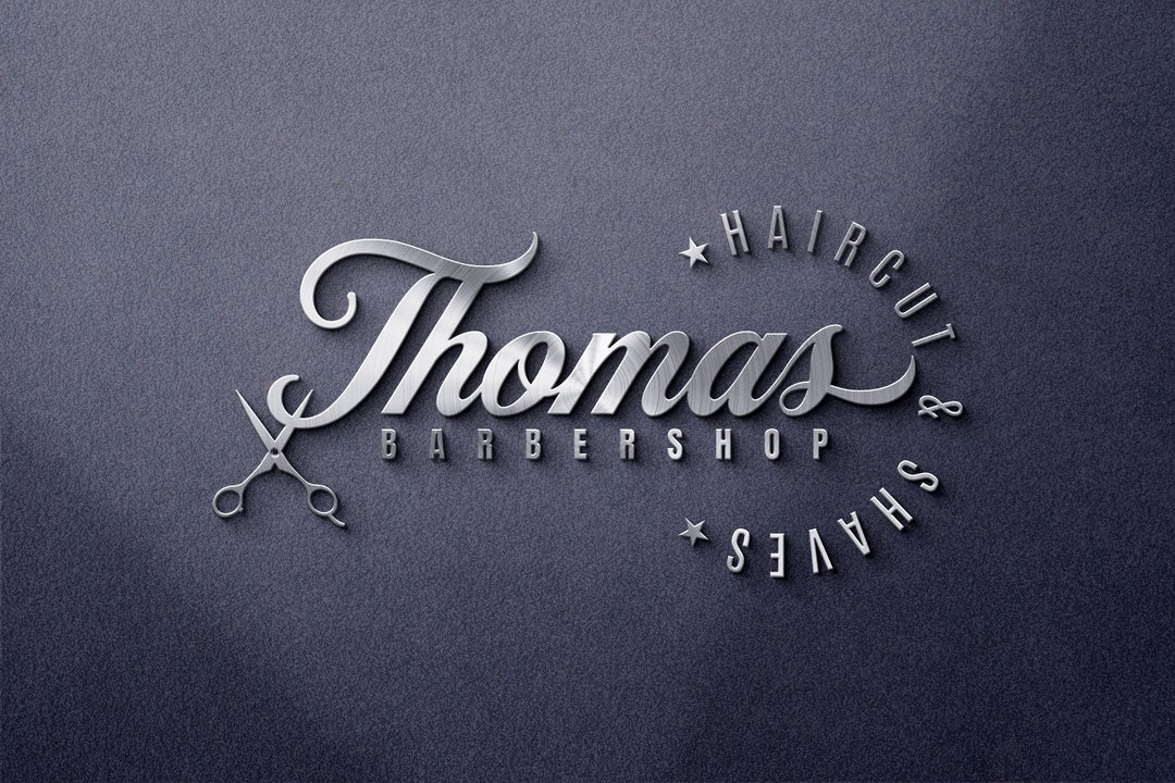 Custom Barber Shop Logo Design - Professional Men's Grooming Branding ...