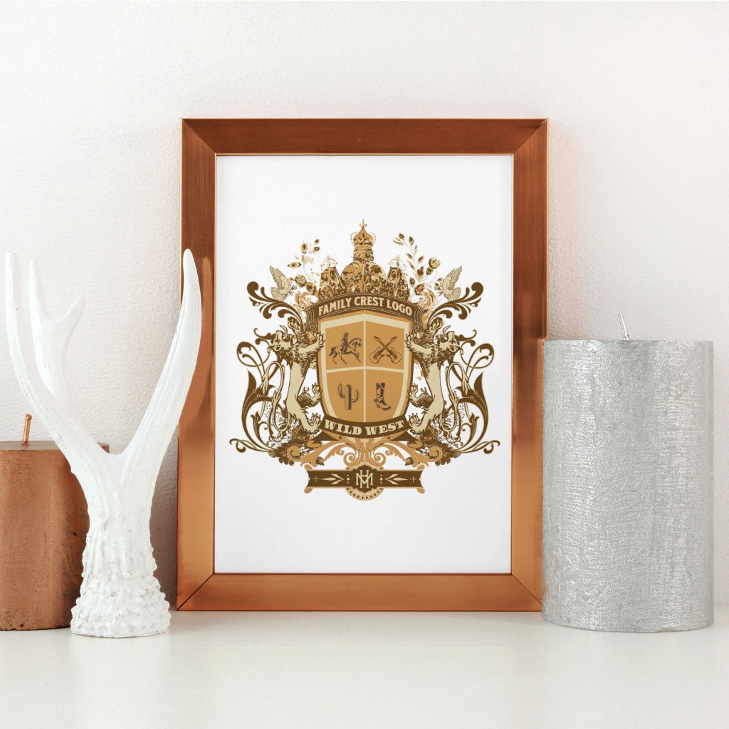 Family Crest Plaque Wedding Family Crest Coats of Arms Wall - Etsy