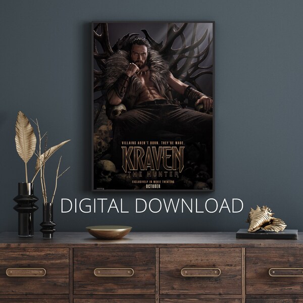 Kraven the Hunter Movie Poster - Etsy