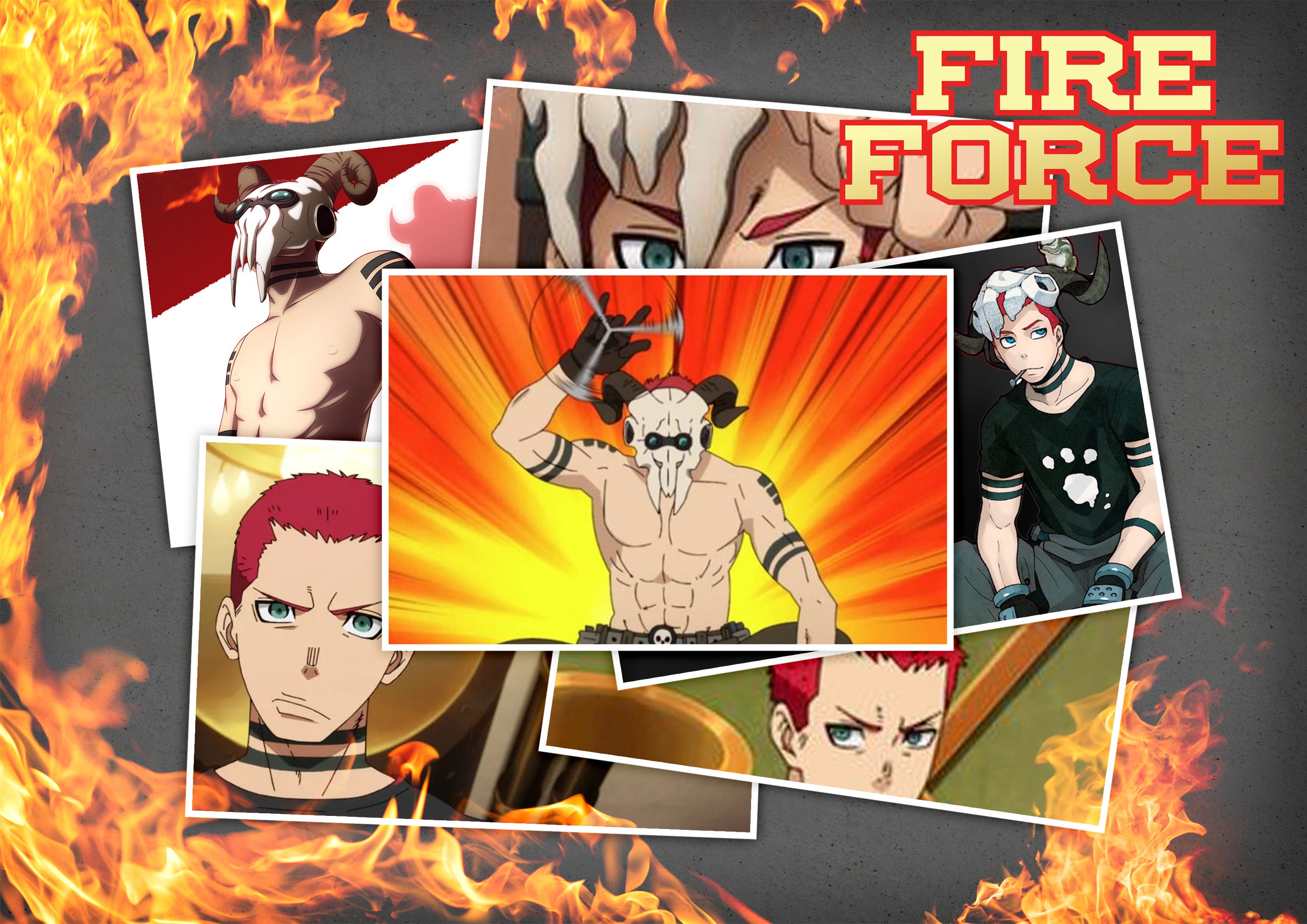 Fire Force Vulcan Mask - Etsy