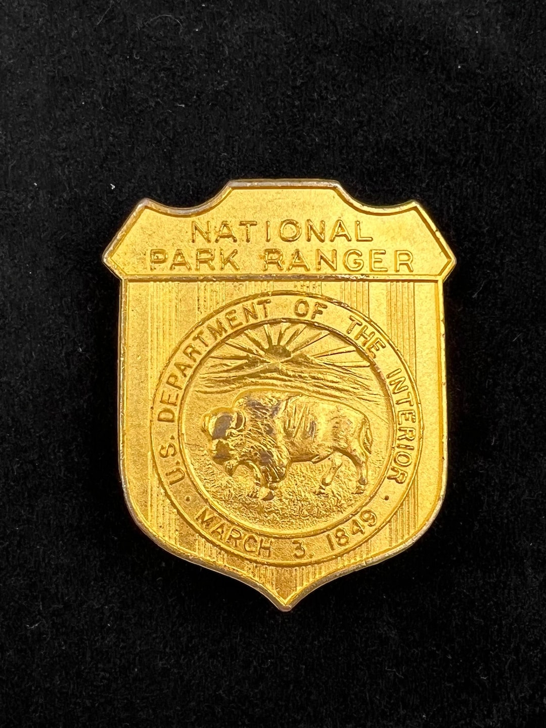 National Park Service NPS Ranger Badge 24K Karatclad HGE by Blackinton ...