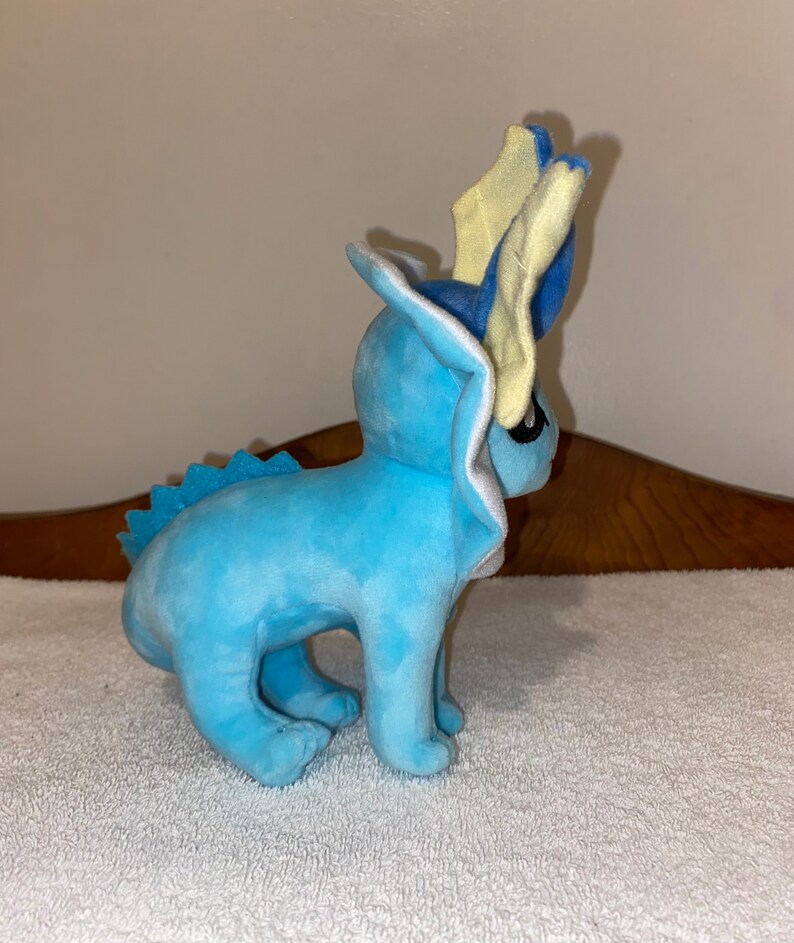 Vaporeon Pokemon Anime Soft Plush Toy Etsy