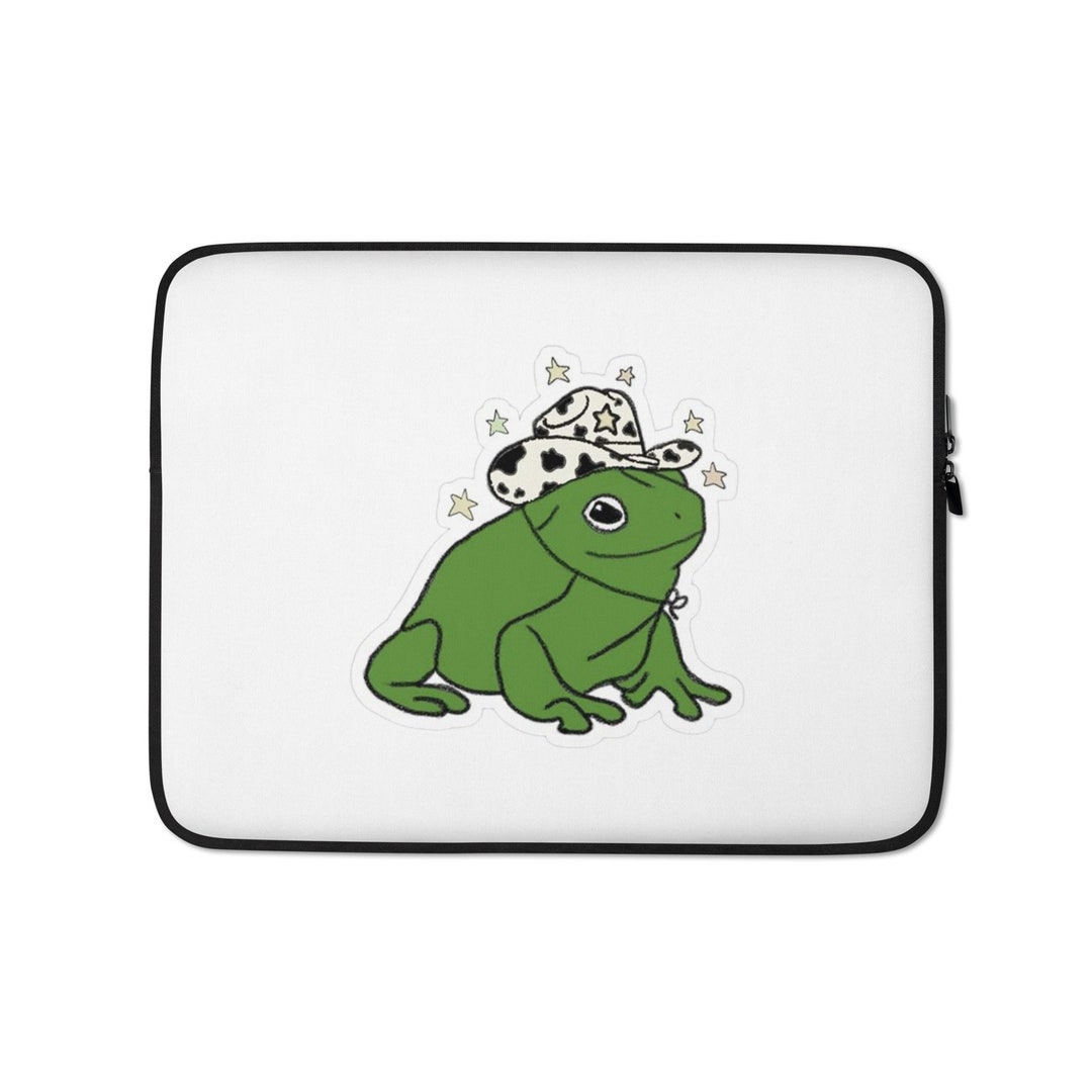Laptop Cover Frog With Cowboy Hat Laptop Sleeve - Etsy