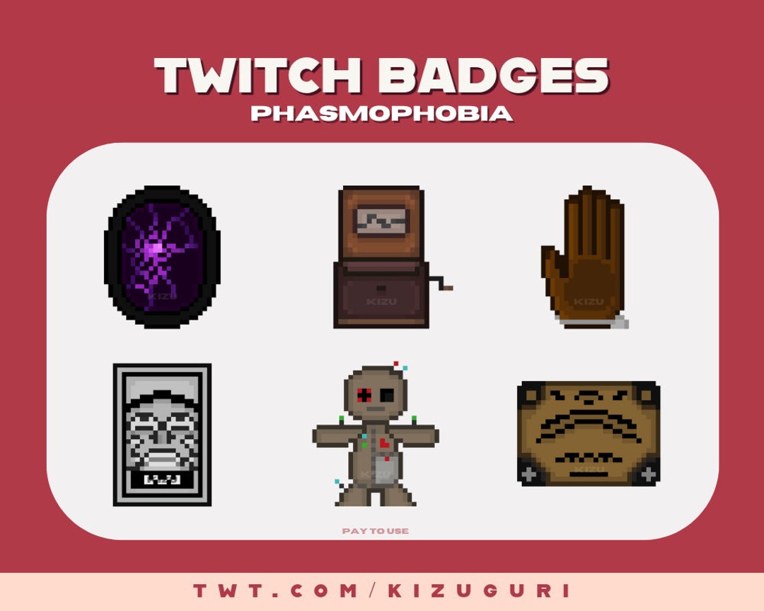 Phasmophobia Cursed Objects/possessions Pixel Art - Sub/bit Badges for ...