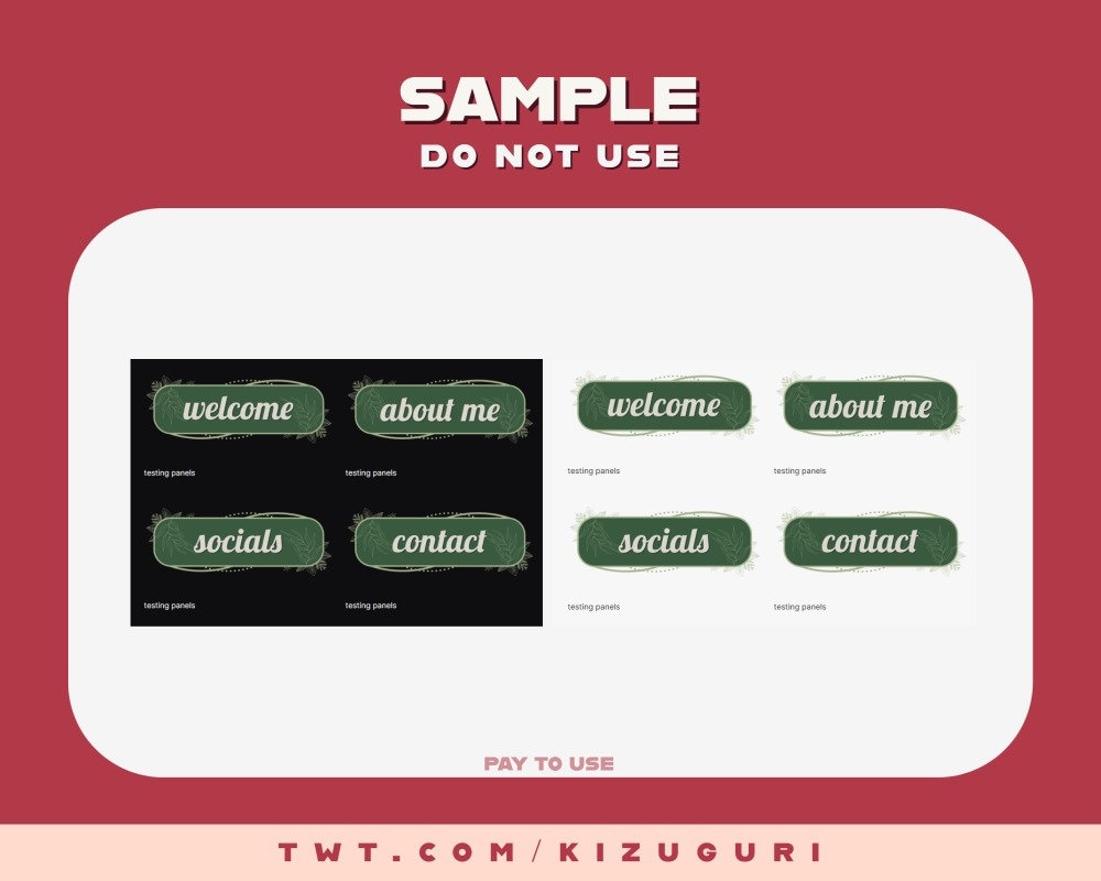 40 Aesthetic Green Plant/tree/leaf Panels - Twitch, Discord, Etc. - Etsy