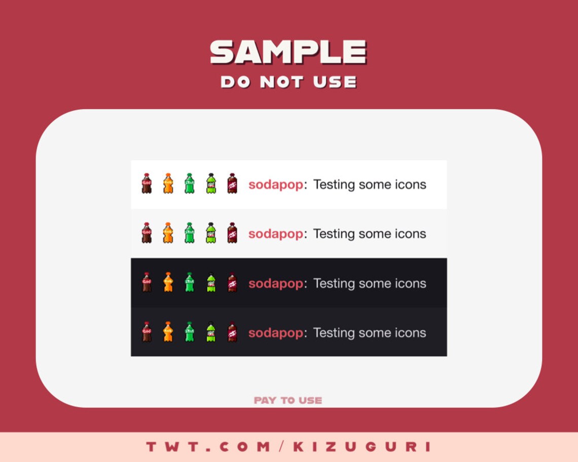 Soda/pop/fizzy/soft Drink Pixel Art - Sub/bit Badges for Twitch ...