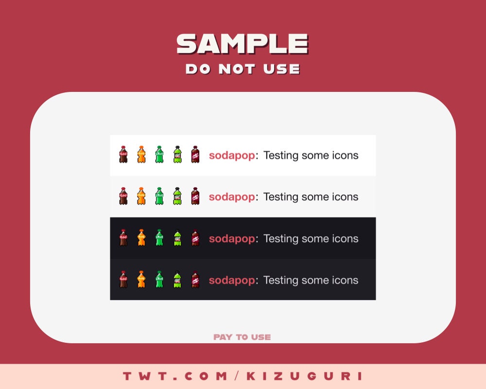 Soda/pop/fizzy/soft Drink Pixel Art - Sub/bit Badges for Twitch ...