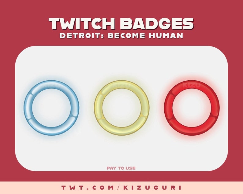 Detroit: Become Human Android Led's - Sub/bit Badges for Twitch ...