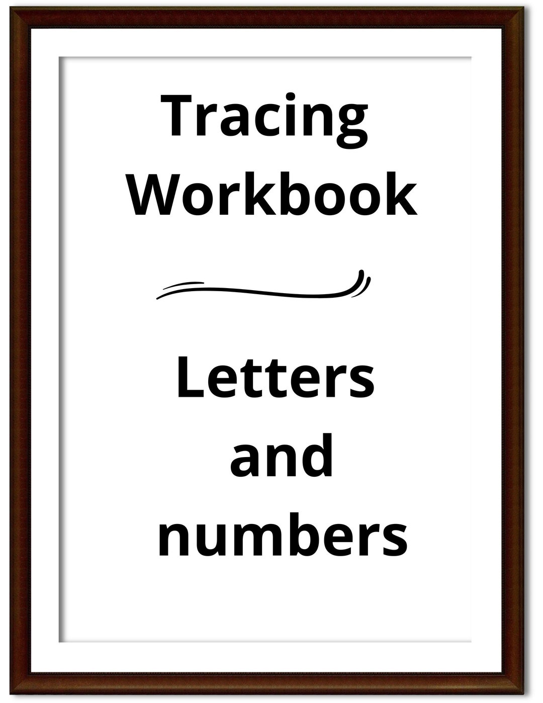 Tracing Workbook Letters and Numbers - Etsy
