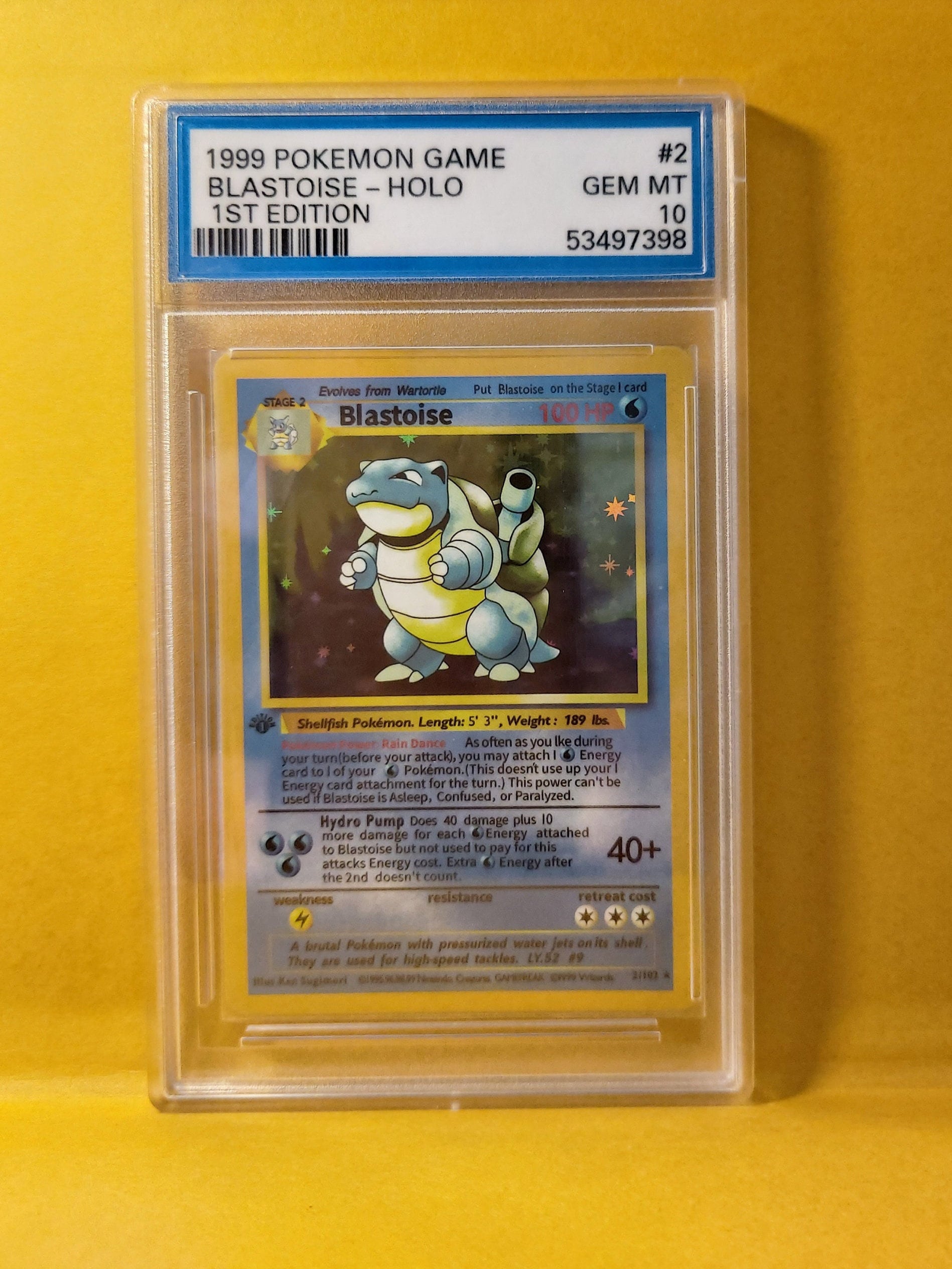 Blastoise Fanmade Pokèmon Card Holo 1st Edition GEM MINT 10 Grade - Etsy
