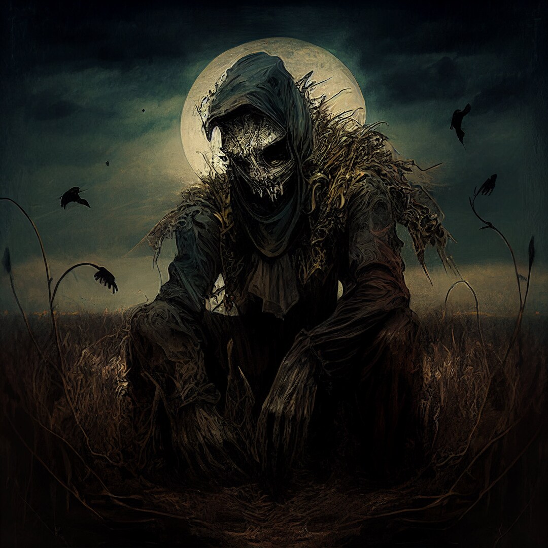 Harvester of Sorrow: A Dark and Brooding Painting - Etsy