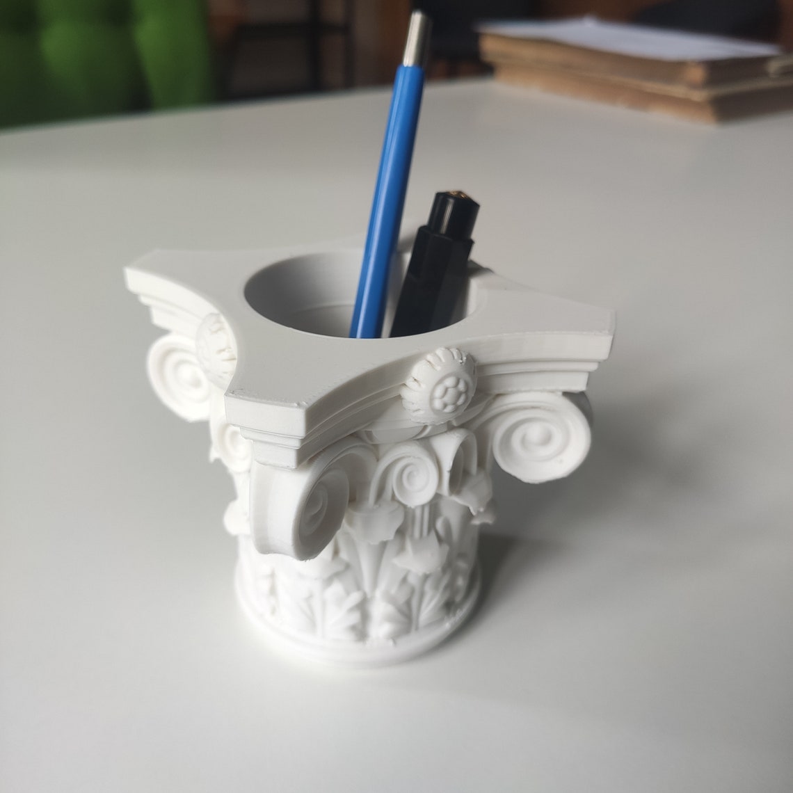 Corinthian Column Pen Holder 3d Printed Classic Architecture Gift - Etsy