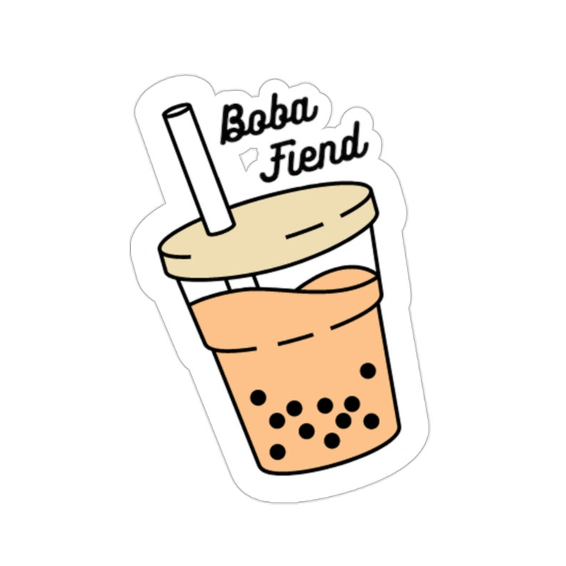 Boba Fiend Kiss-cut Sticker - Etsy