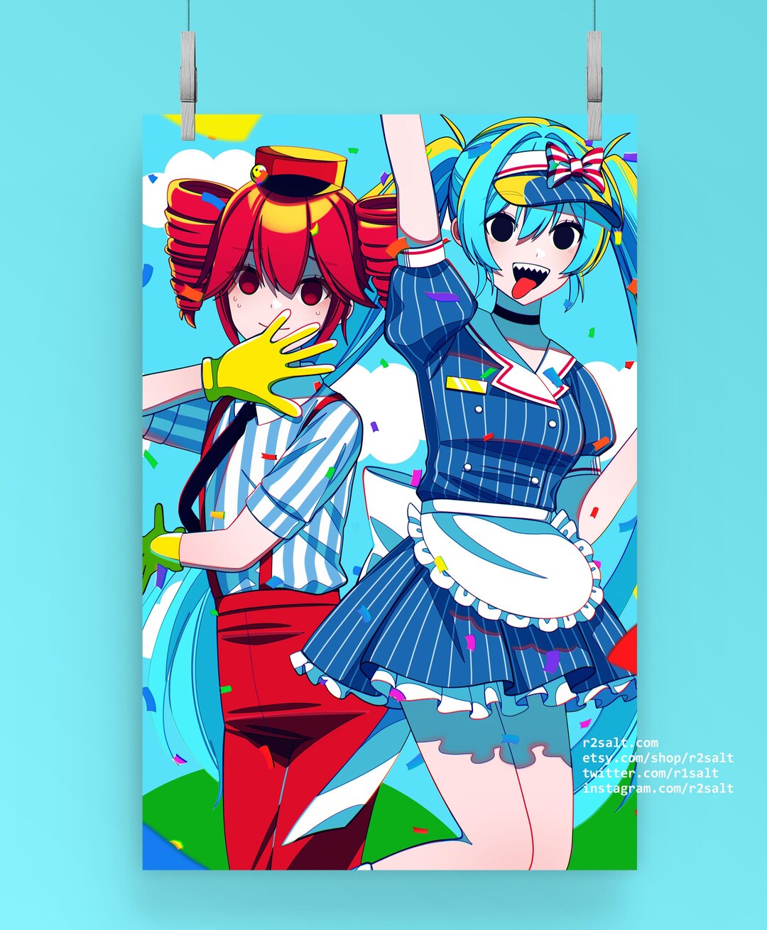 Mesmerizer 11" X 17" Poster Hatsune Miku Kasane Teto Vocaloid - Etsy