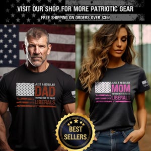 Custom Just A Regular Mom Trying Not to Raise Liberals Shirt ...