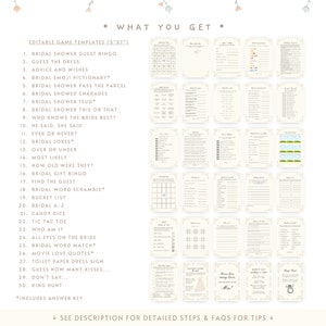 Tying the Knot Bridal Shower Game BUNDLE, Something Blue Bow ...