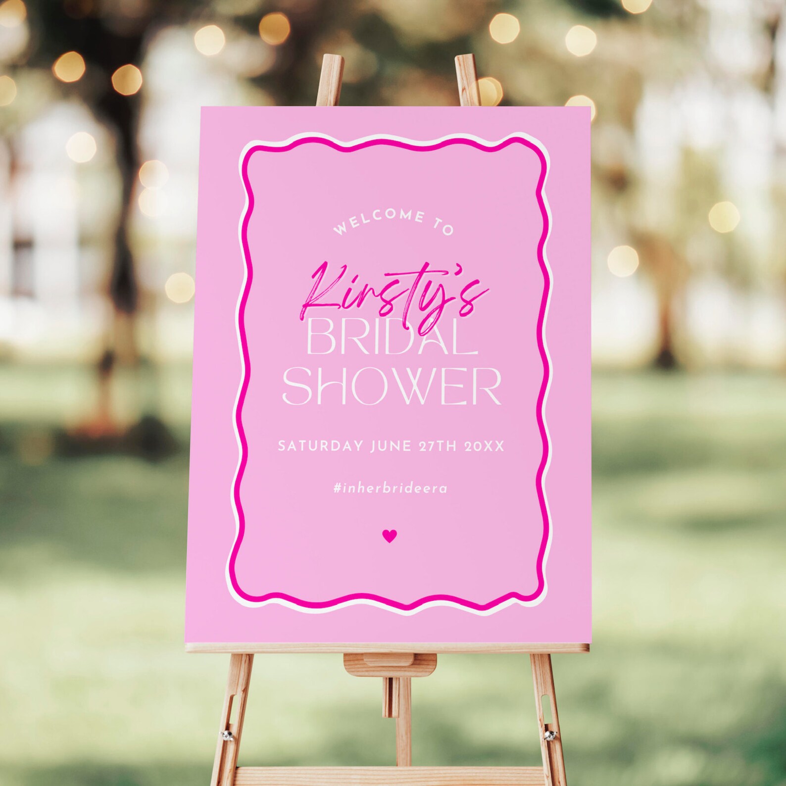 Pink Retro Welcome Sign Bridal Shower, Disco 70s Bachelorette Hens ...