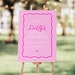 Pink Retro Welcome Sign Bridal Shower, Disco 70s Bachelorette Hens ...