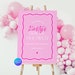 Pink Retro Welcome Sign Bridal Shower, Disco 70s Bachelorette Hens ...