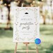 Boho Graduation Welcome Sign, Pink Wildflower Butterfly Graduate Yard ...