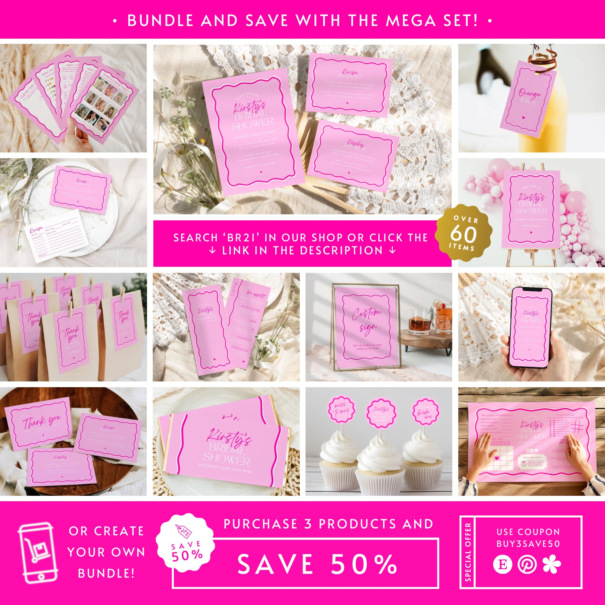 Pink Retro Welcome Sign Bridal Shower, Disco 70s Bachelorette Hens ...