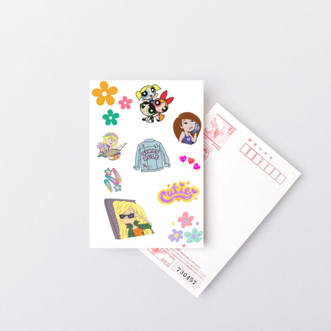 Y2K Girl Sticker Sheet - Etsy