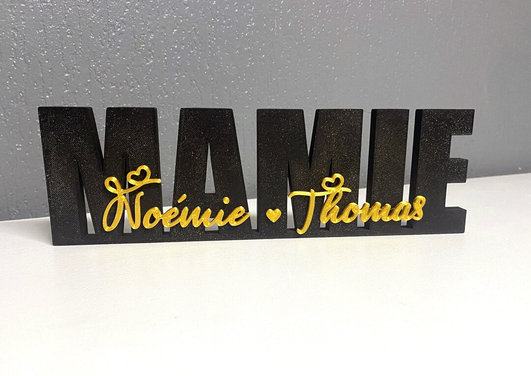 Personalized Grandma Word That Stands Without Support - Etsy