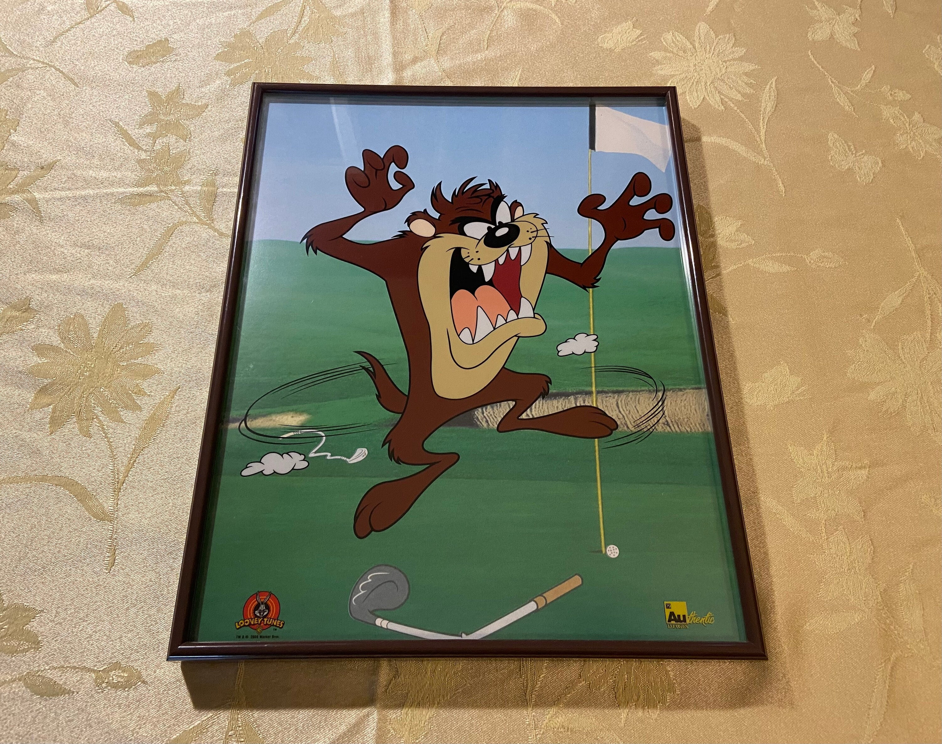 Vintage Tasmanian Devil Art Print taz Golf - Etsy