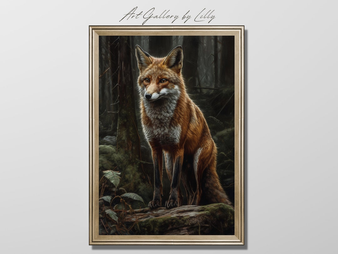 Fox Print Cottagecore Wall Decor Forest Wall Art Woodland Decor Print ...