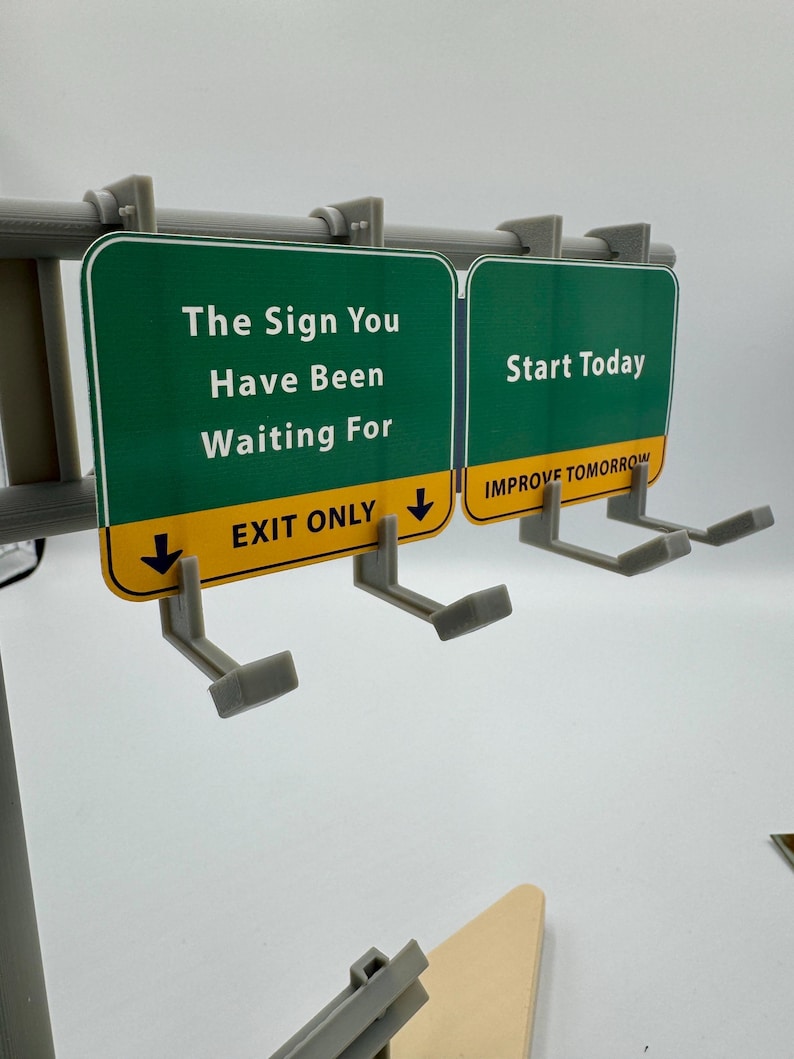 Mini Highway Sign Photo Frame – 4x6 Desk Decor With Inserts - Etsy