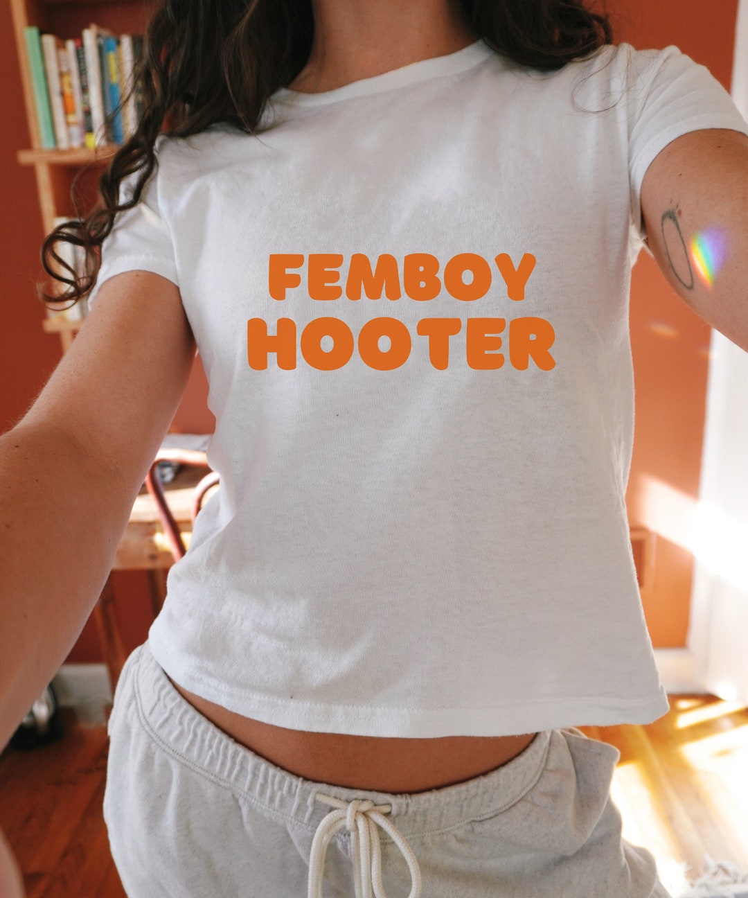 Femboy Shirt, Femboy Hooter, Baby Tee, Y2K Baby Tee, Coquette Shirt ...