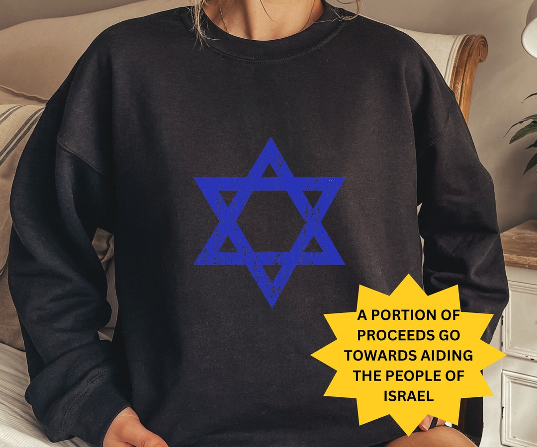Hanukkah I Stand With Israel Sweatshirt Donate to Israel - Etsy