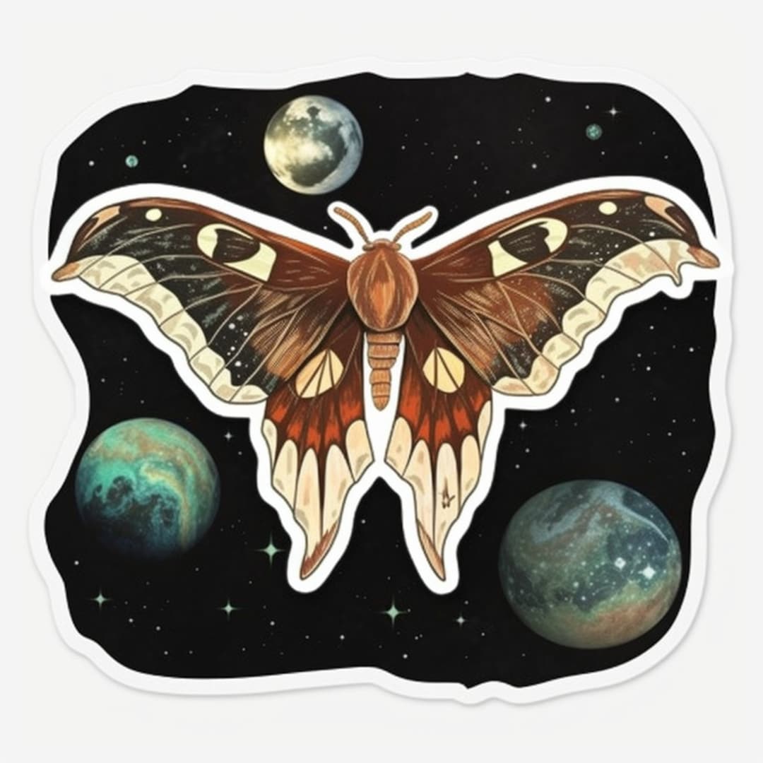 Atlas Moth: A Majestic Creature in the Depths of Space - Etsy