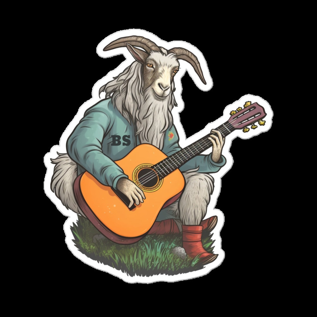 Billy Strings Sticker Billy Goat Playing Guitar Grateful Dead - Etsy