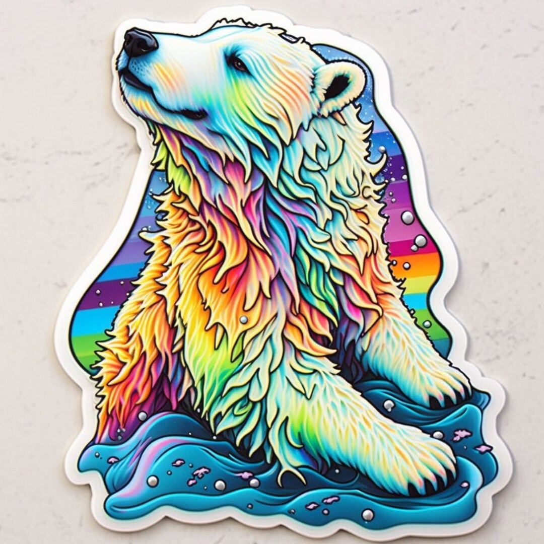 Lisa Dank-inspired 80s/90s Polar Bear - Etsy