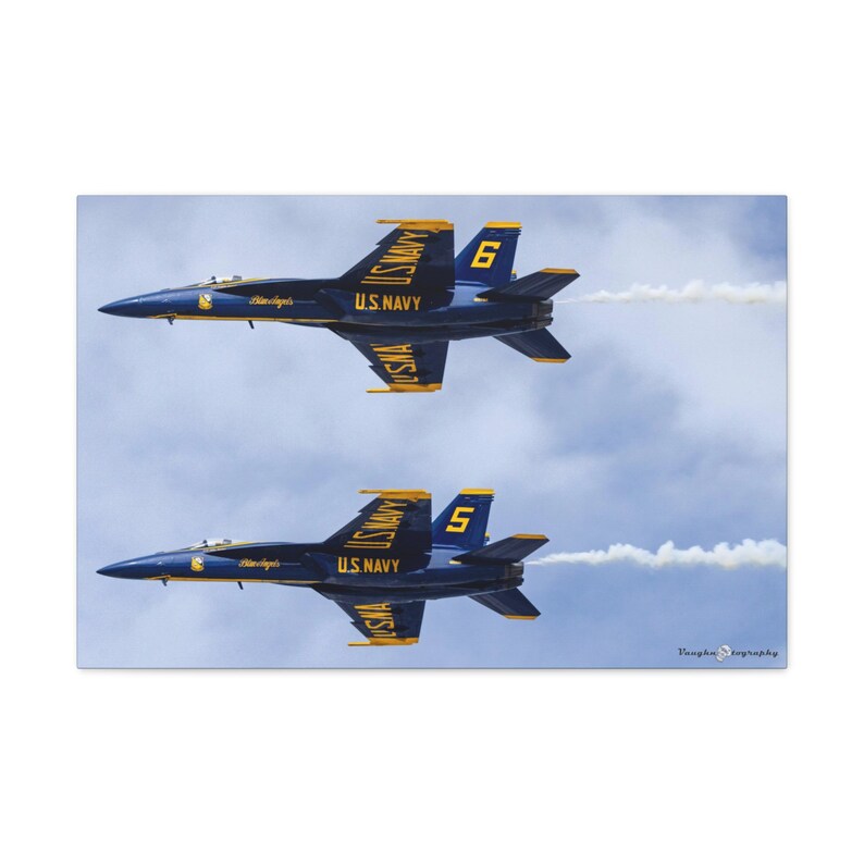 Blue Angels Jets in Formation F18 Jet Wall Art Canvas or Framed Print ...