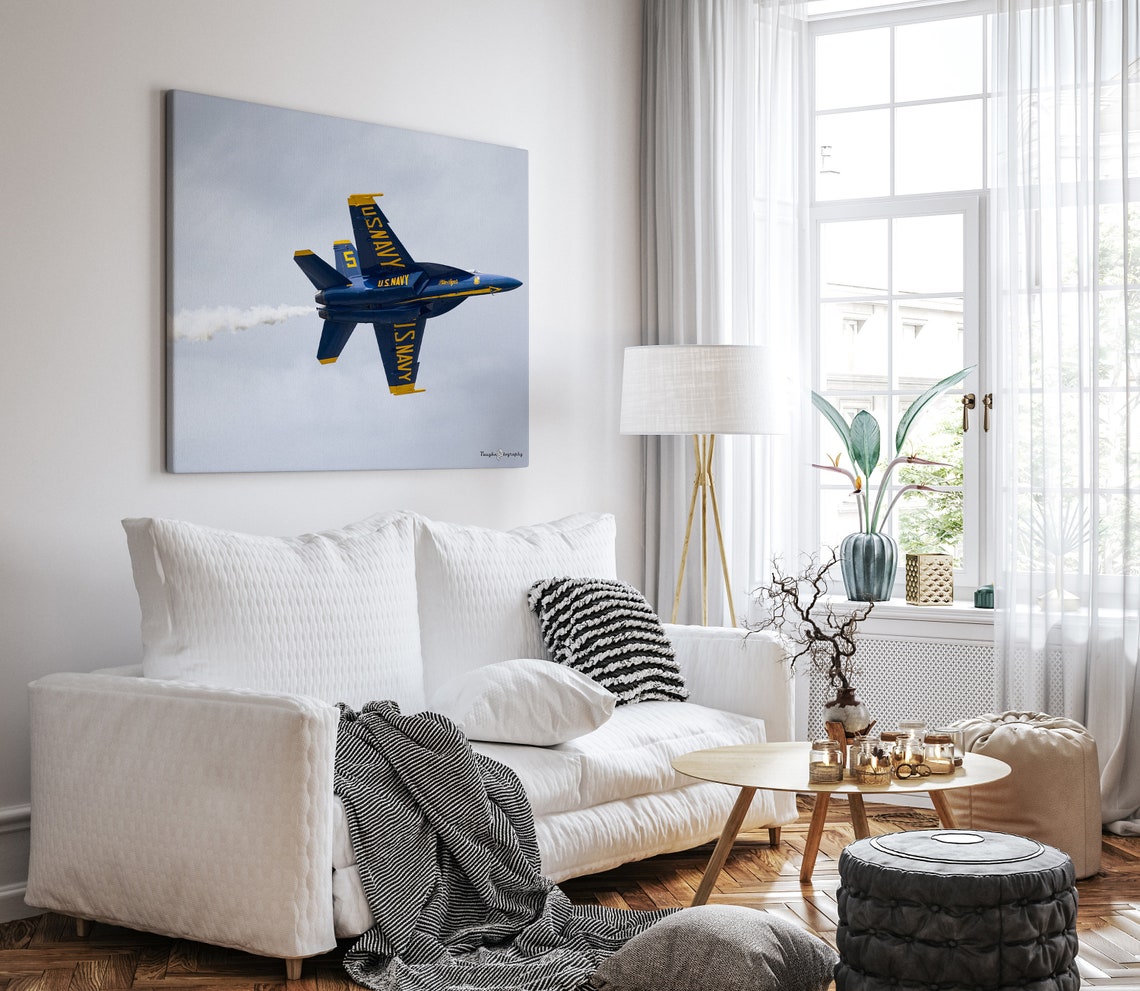 Blue Angels F18 Wall Art F18 Blue Angels Canvas or Framed Print Wall ...