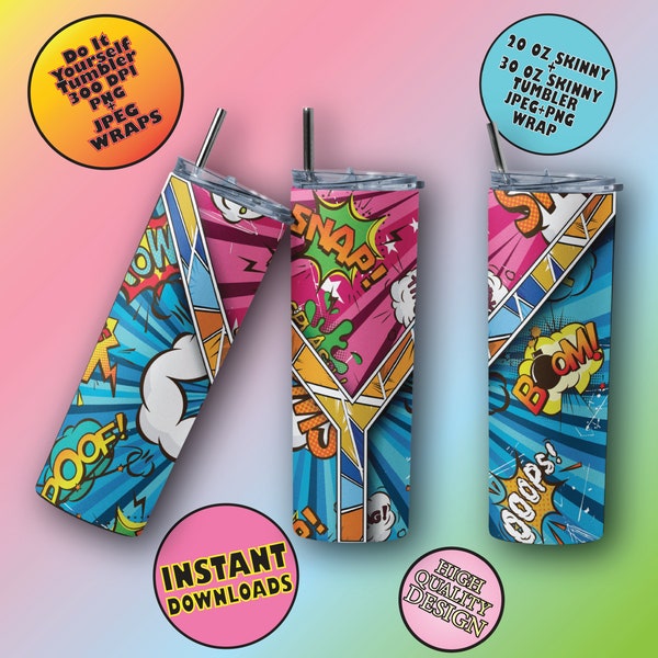 Comic Collage Wrap - Etsy