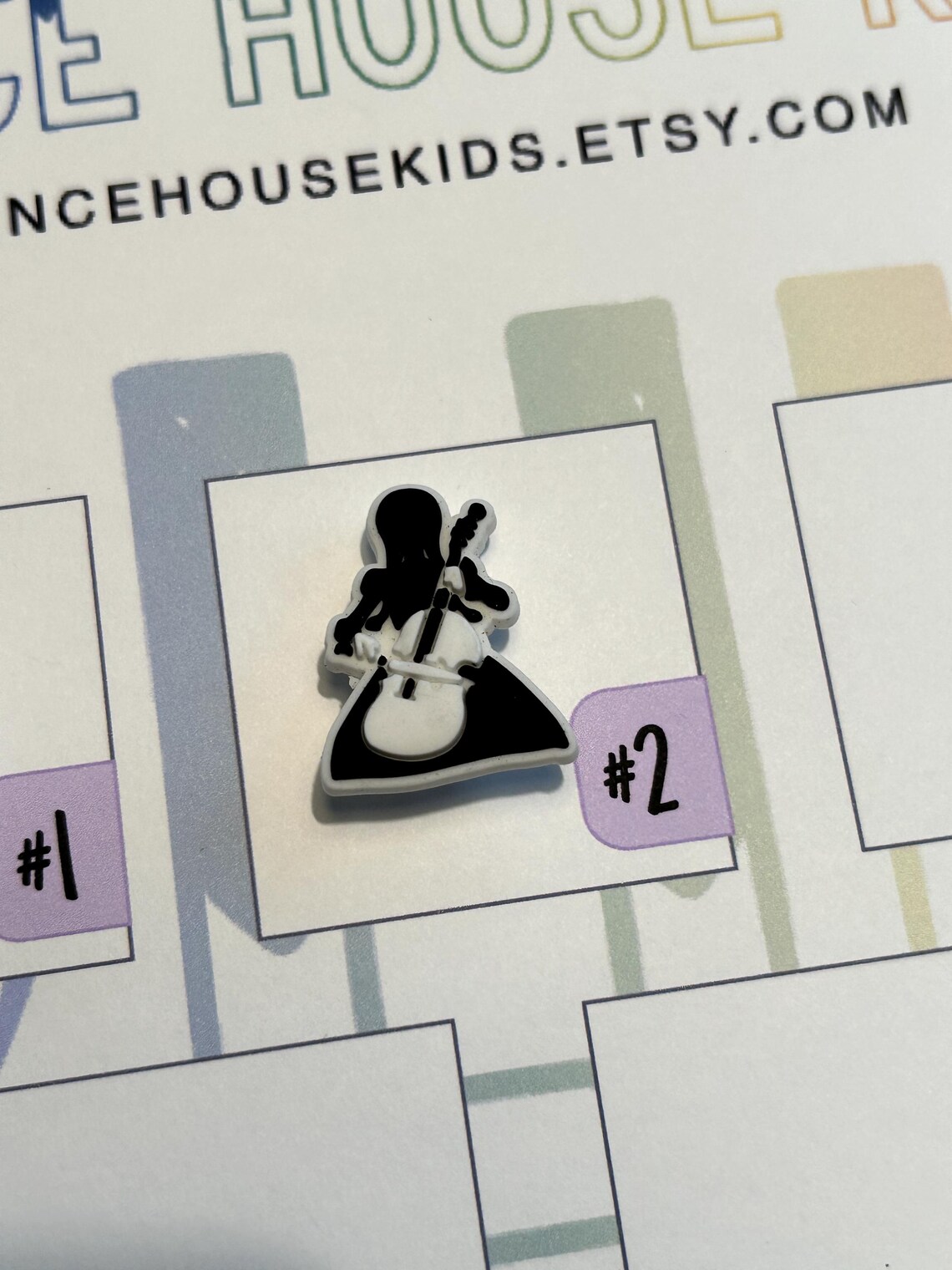 TV Character Wednesday Croc Charms / Shoe Jibbitz - Etsy