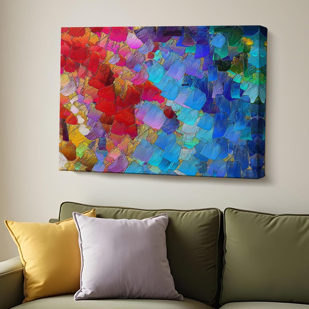 Heart Bite Decorative Canvas Wall Art, Abstract Canvas Print ...
