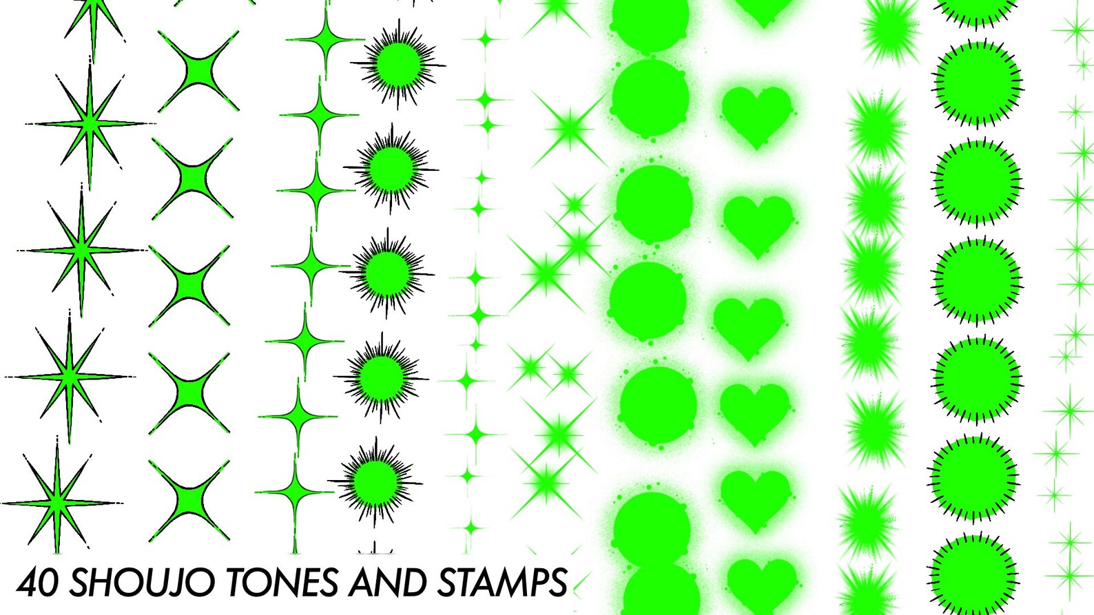 70 Essential Shoujo Manga Brushes and Screentones for Procreate ...