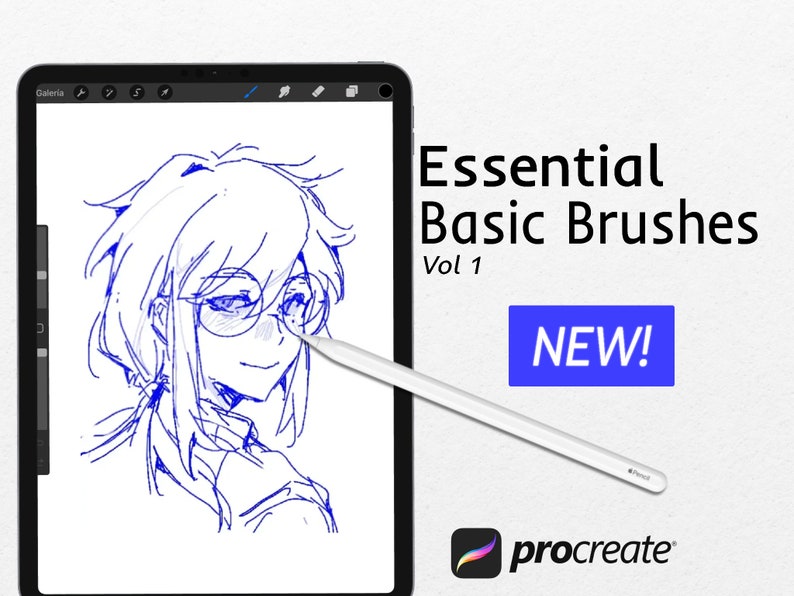 Basic Manga Brushes for Procreate | Sketch and Lineart Brushes | Manga ...