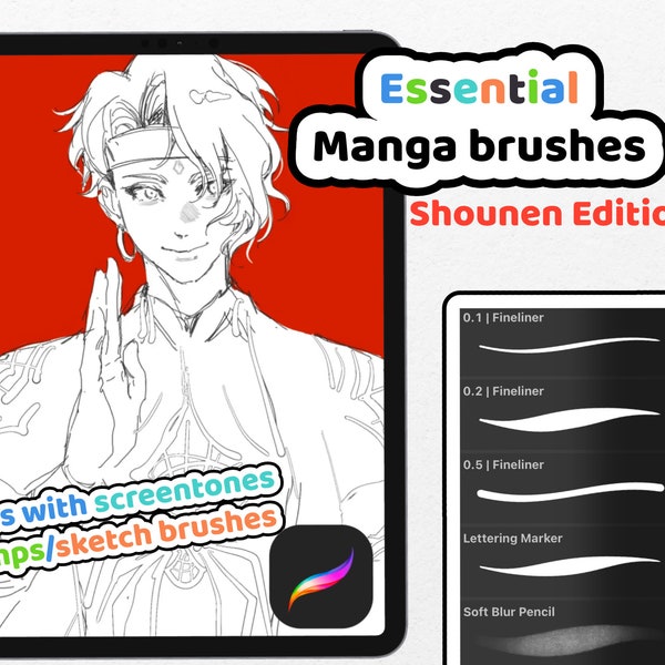 Manga Screentones - Etsy